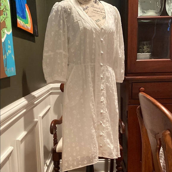 CAbi | Dresses | Cabi White Fully Lined Buttondown Dress | Poshmark
